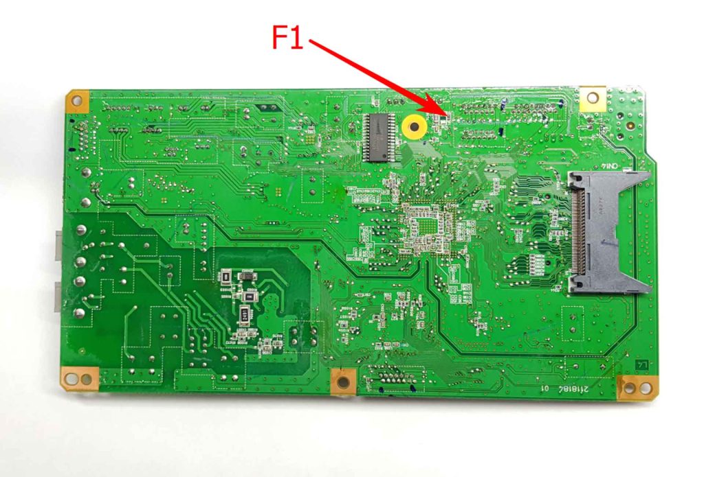 Предохранитель F1 или F2, F3 в принтере Epson. Маркировка.